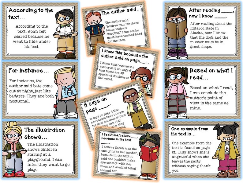 Citing Text Evidence Posters & Classroom Materials INSTANT DOWNLOAD - Etsy