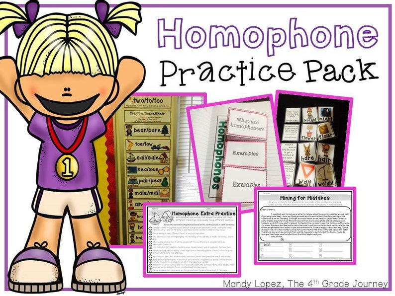 Homophone Practice Pack - Etsy