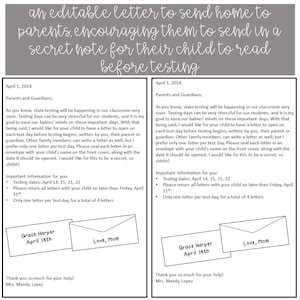 Notes of Encouragement for Standardized Testing | Positive Testing ...