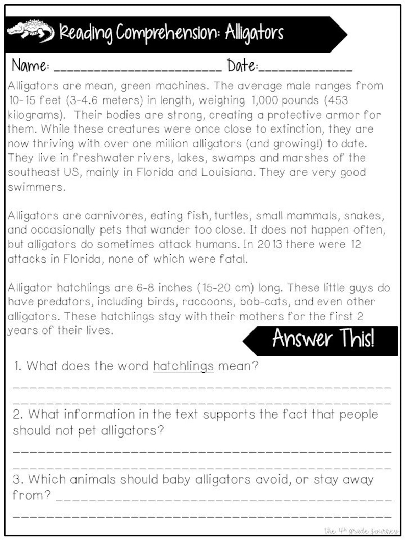 Reading Comprehension Passages | Questions | Task Cards INSTANT ...