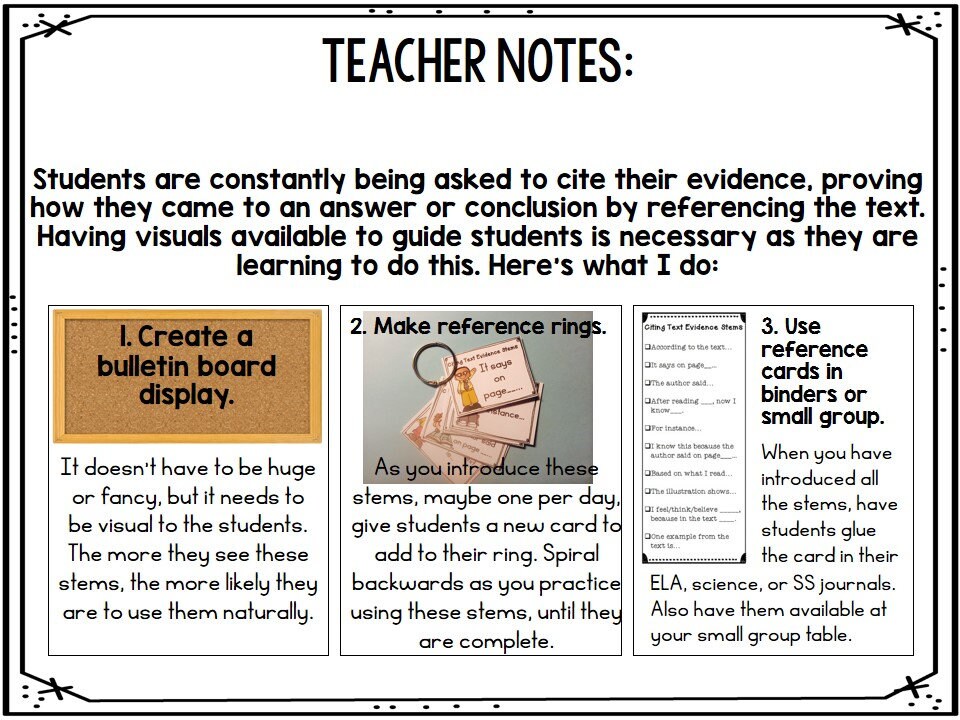 Citing Text Evidence Posters & Classroom Materials INSTANT DOWNLOAD - Etsy