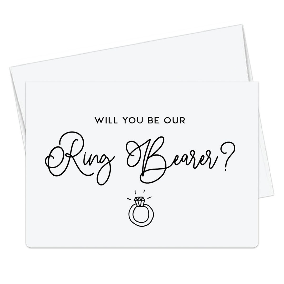 Will You Be Our Ring Bearer Card, Ring Bearer Proposal Card, Proposal ...