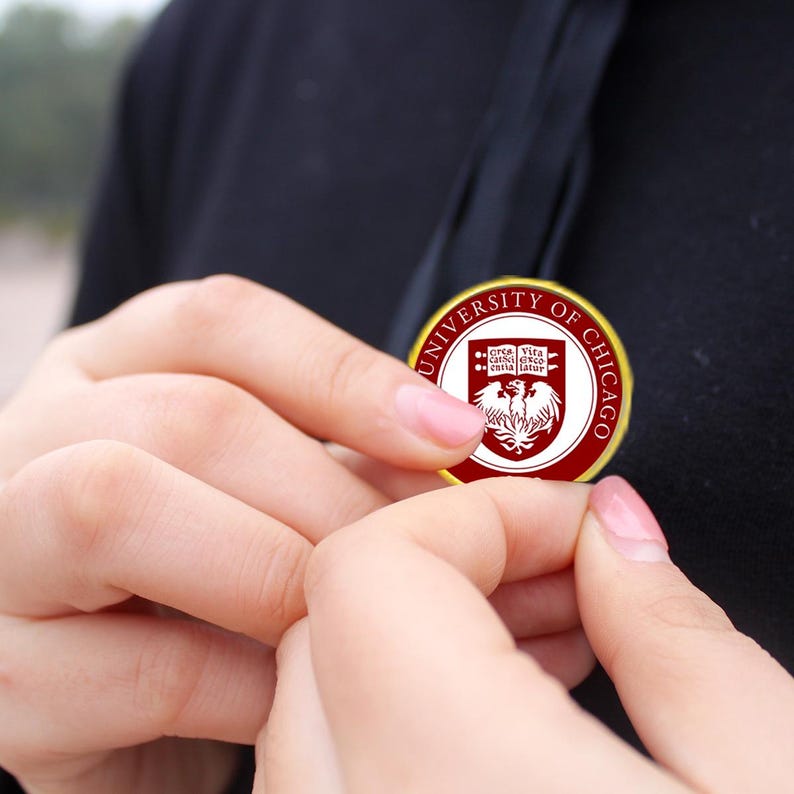 Custom Logo Pin, Personalized College Emblem Pin, Engraved College Logo ...