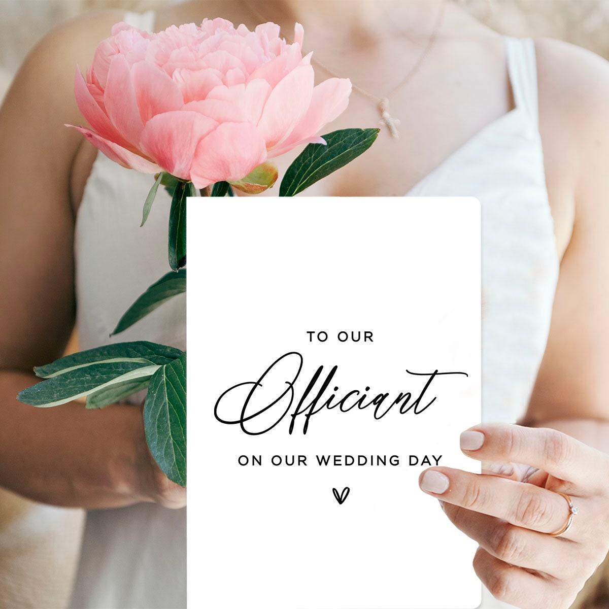 To Our Officiant Card, Thank You Officiant Card, Officiant Card, to Our ...