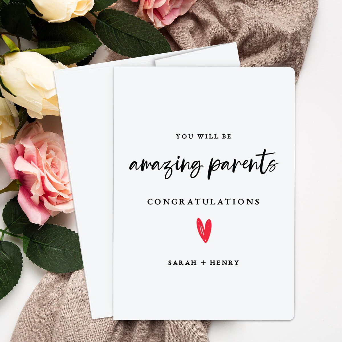 Personalised Congratulations You Will Be Amazing Parents Card - Etsy