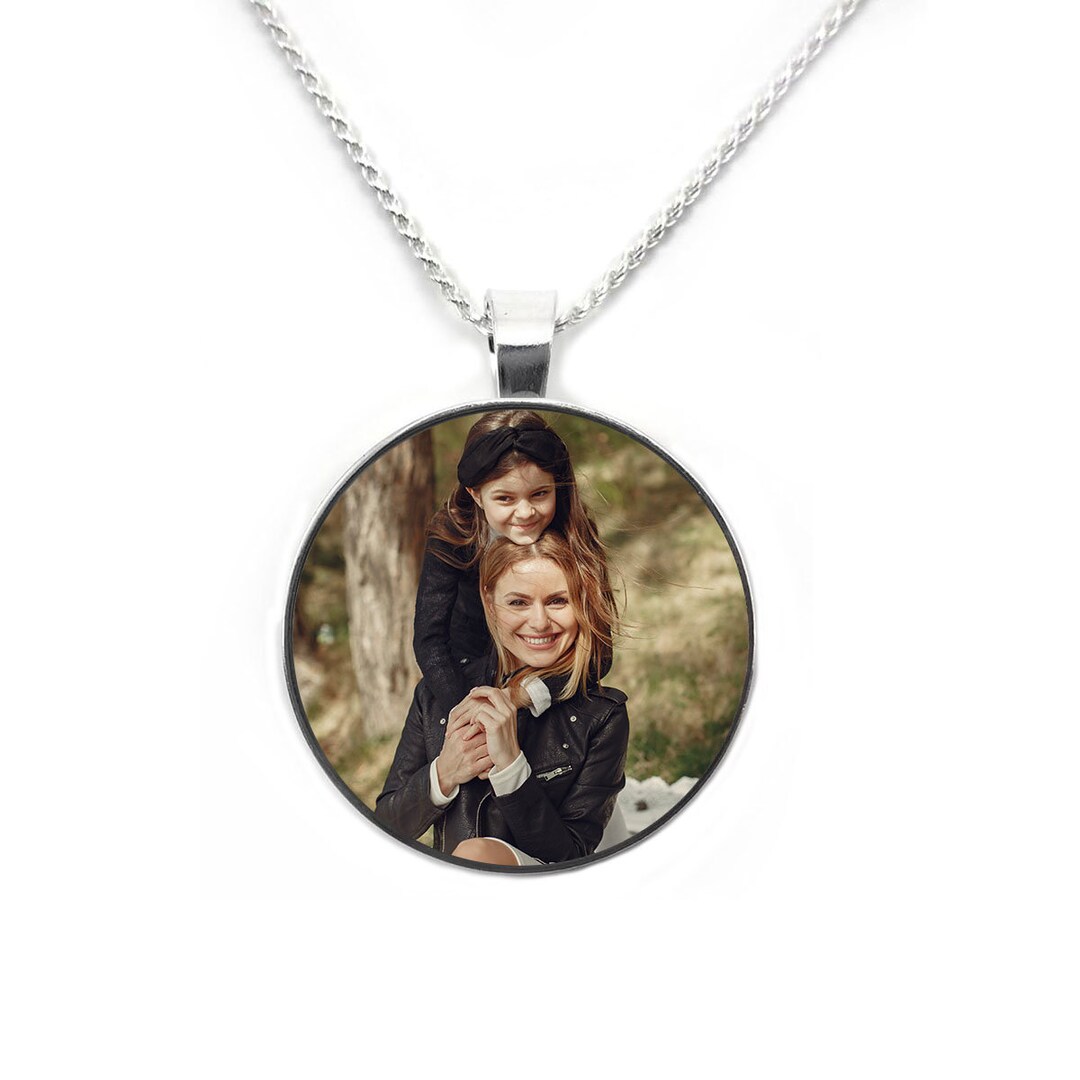 Personalized Photo Necklace, Custom Picture Necklace, Mothers Day Gift ...