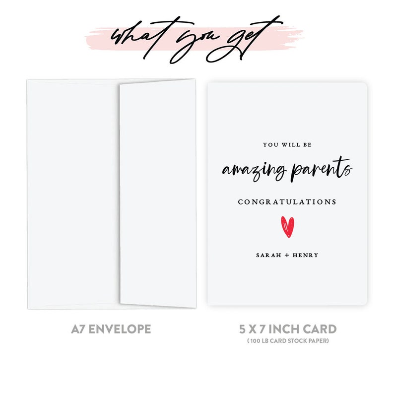 Personalised Congratulations You Will Be Amazing Parents Card - Etsy