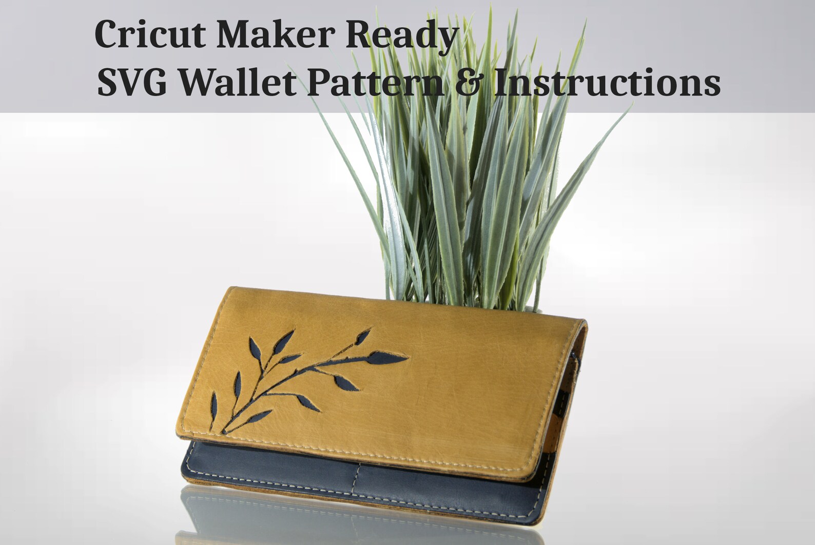 Cricut Ready Womens Long Wallet SVG Pattern With Cutout + Instructions ...