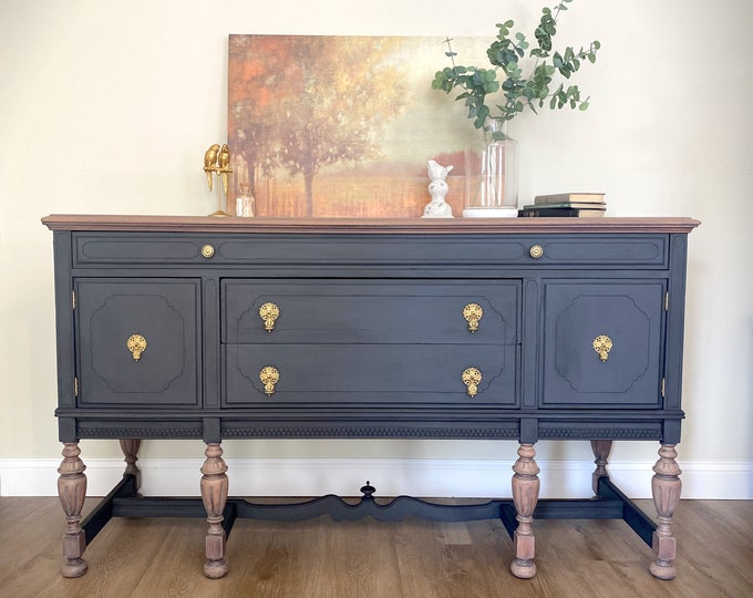 SOLD!! Antique Refinished Buffet - Etsy