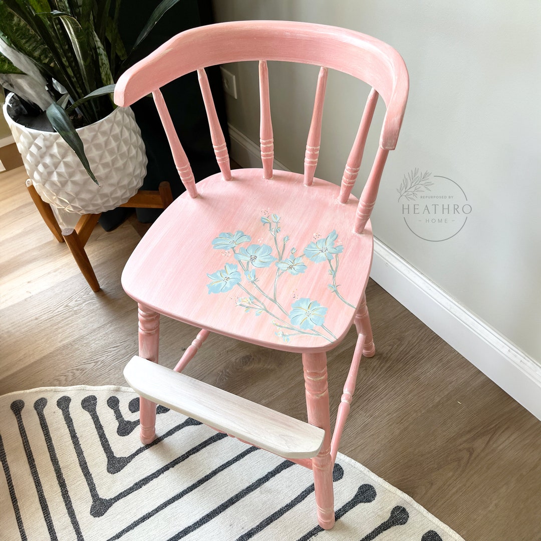 Antique Hand-painted High Chair - Etsy