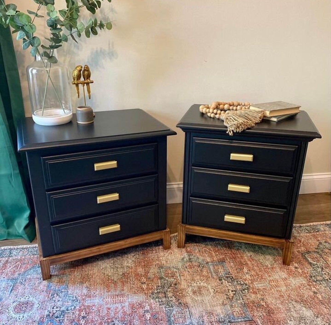 SOLD!! Custom Nightstand Set - Etsy