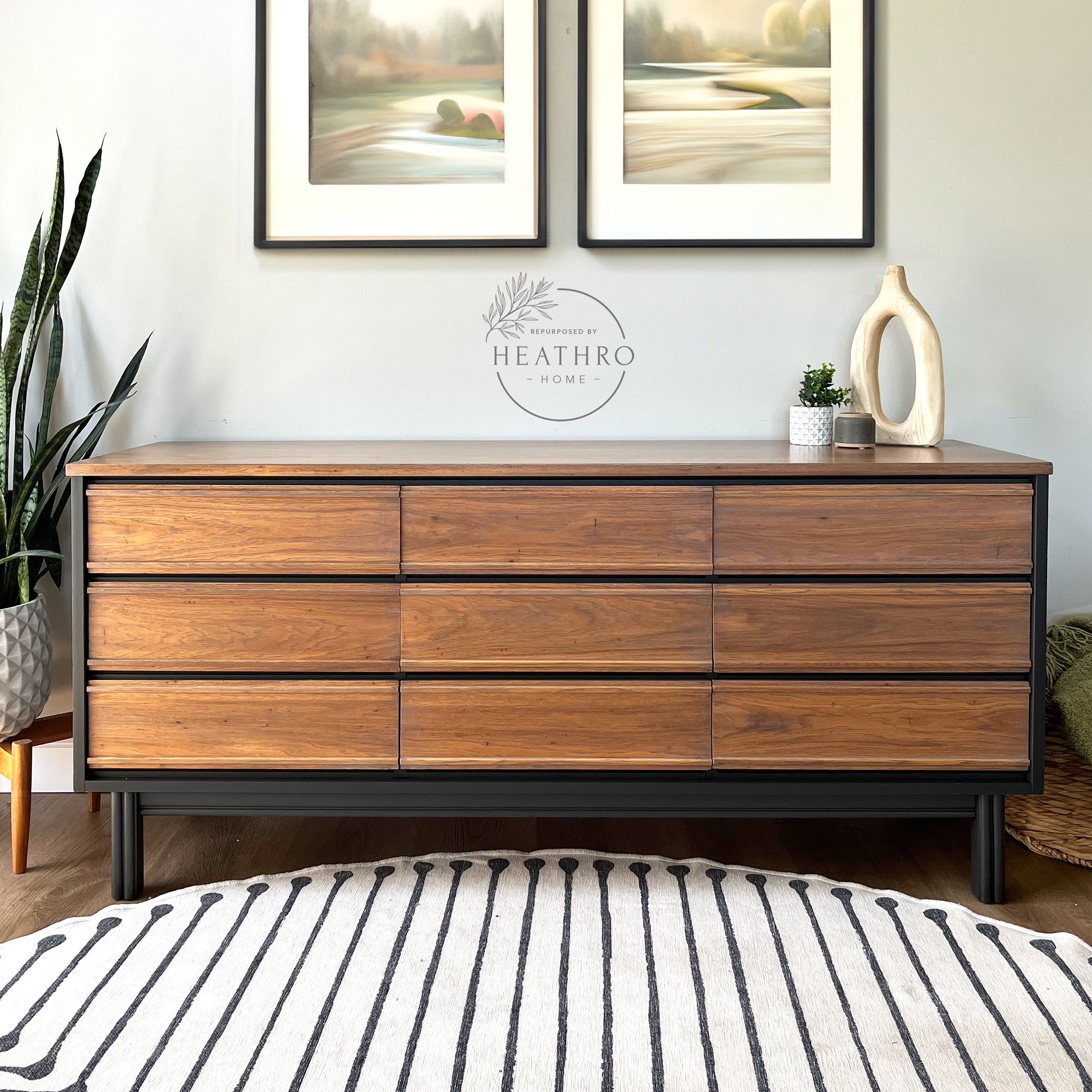 SOLD! Rustic MCM Dresser - Etsy