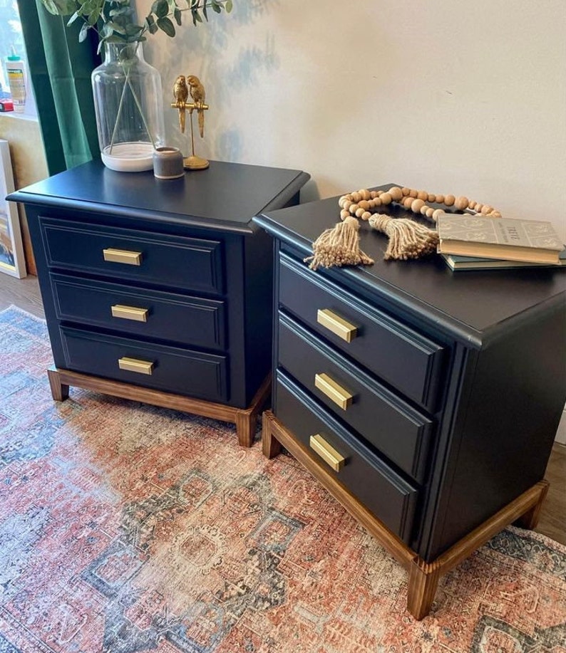 SOLD!! Custom Nightstand Set - Etsy