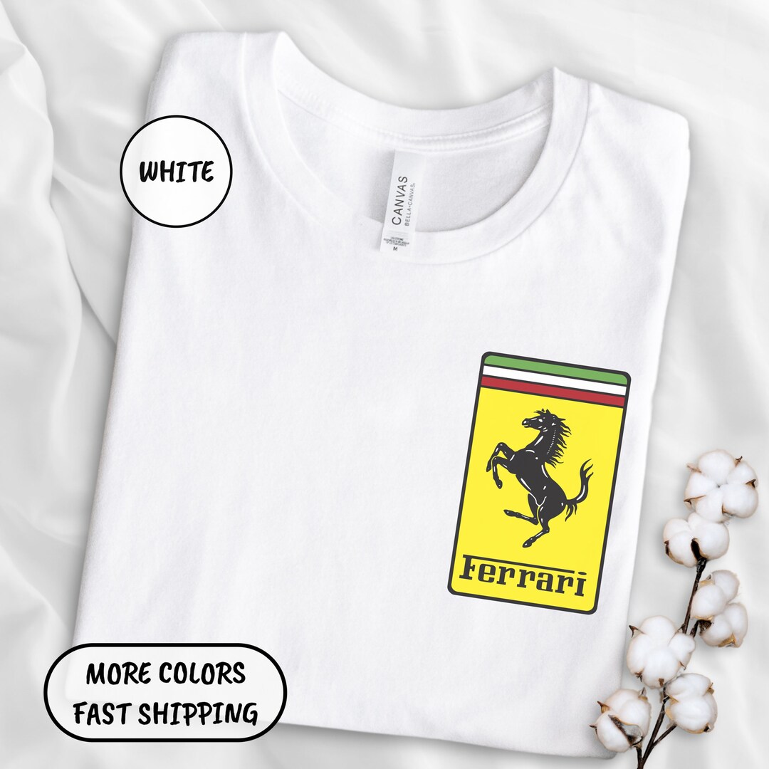 Ferrari Logo Shirt, Gift for Ferrari Lover, F1 Racing Hoodie, Formula ...