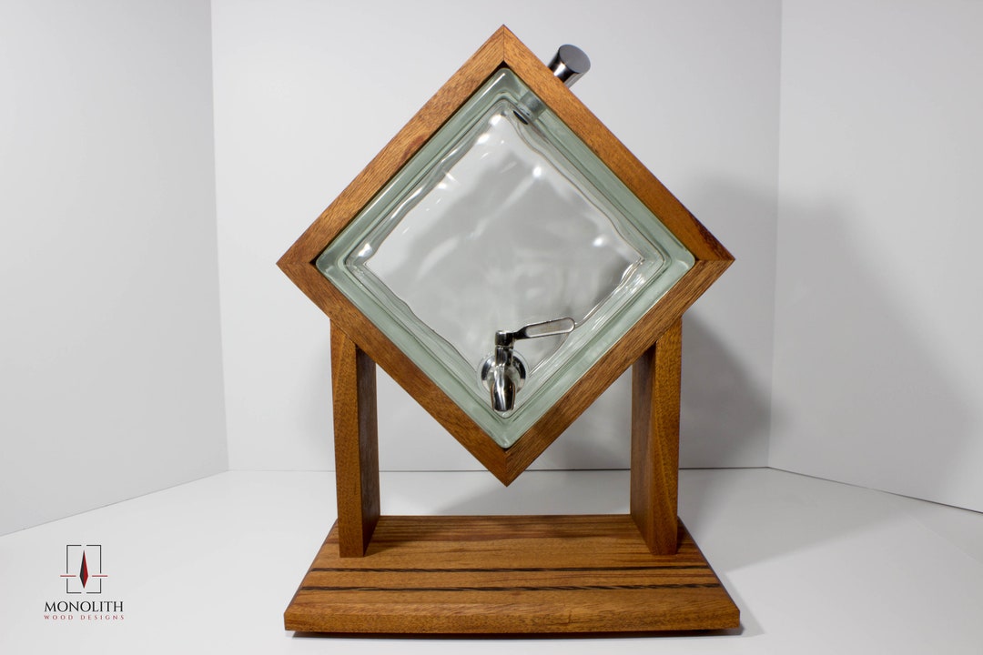 Whiskey Decanter Wooden Bourdon Decanter Wooden Alcohol Decanter Wood ...