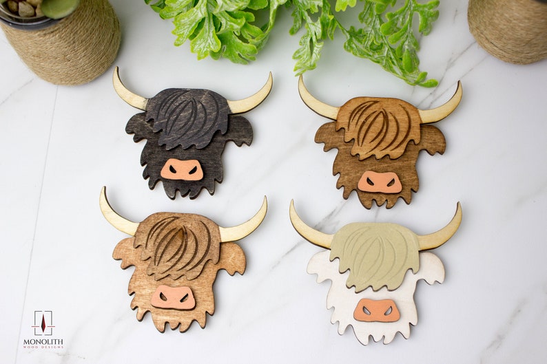 Highland Cow Magnet, Highland Cow Refrigerator Magnet, Cow Magnet ...