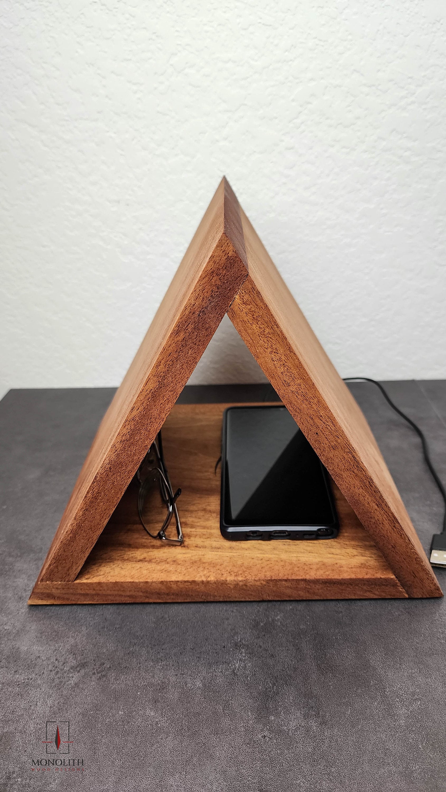 Book Rest Wooden Book Rest Triangle Bookstand Nightstand Book Valet ...