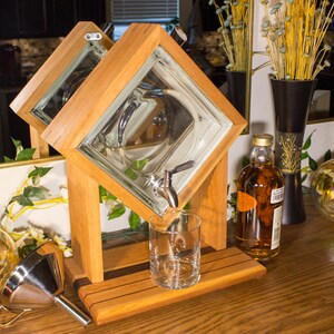 Whiskey Decanter Wooden Bourdon Decanter Wooden Alcohol Decanter Wood ...
