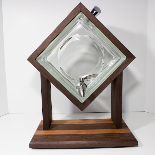 Glass Block Decanter - Etsy