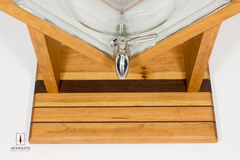 Whiskey Decanter Wooden Bourdon Decanter Wooden Alcohol Decanter Wood ...