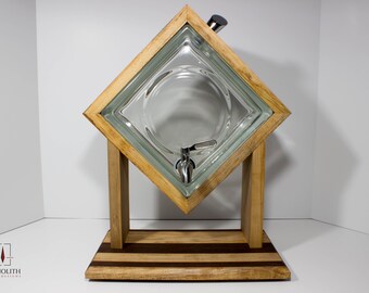 Whiskey Decanter Wooden Bourdon Decanter Wooden Alcohol Decanter Wood ...