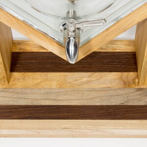 Whiskey Decanter Wooden Bourdon Decanter Wooden Alcohol Decanter Wood ...