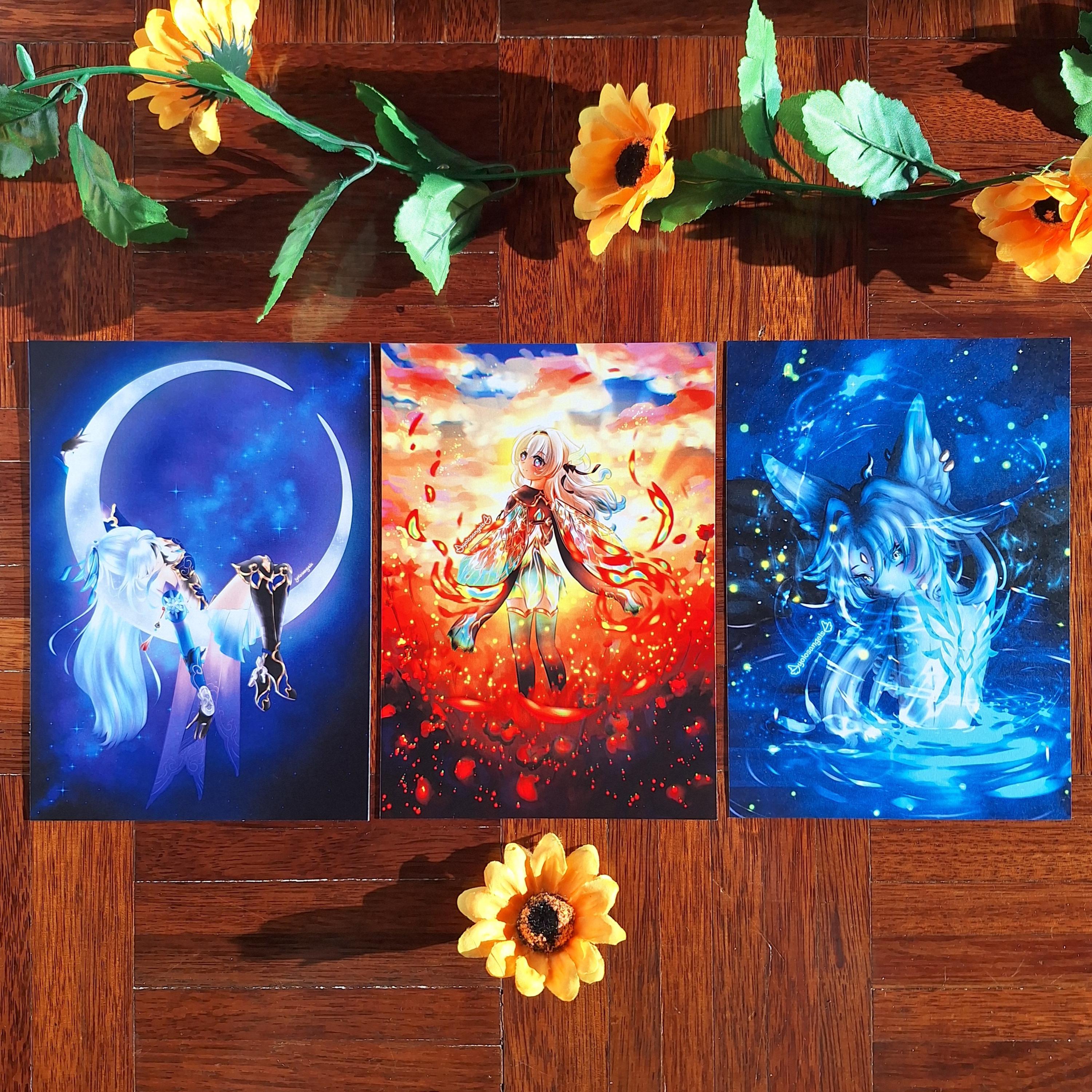 A5 Art Print of Honkai Star Rail Characters Jingliu and Feixiao From ...