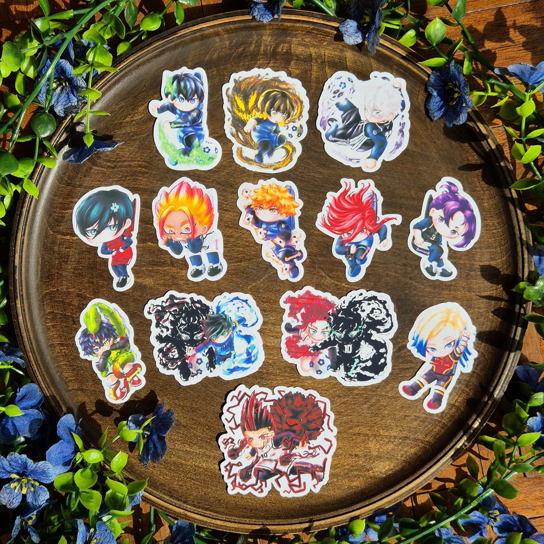 Blue Lock Stickers Isagi, Bachira, Nagi, Reo, Chigiri, Kunigami, Barou ...