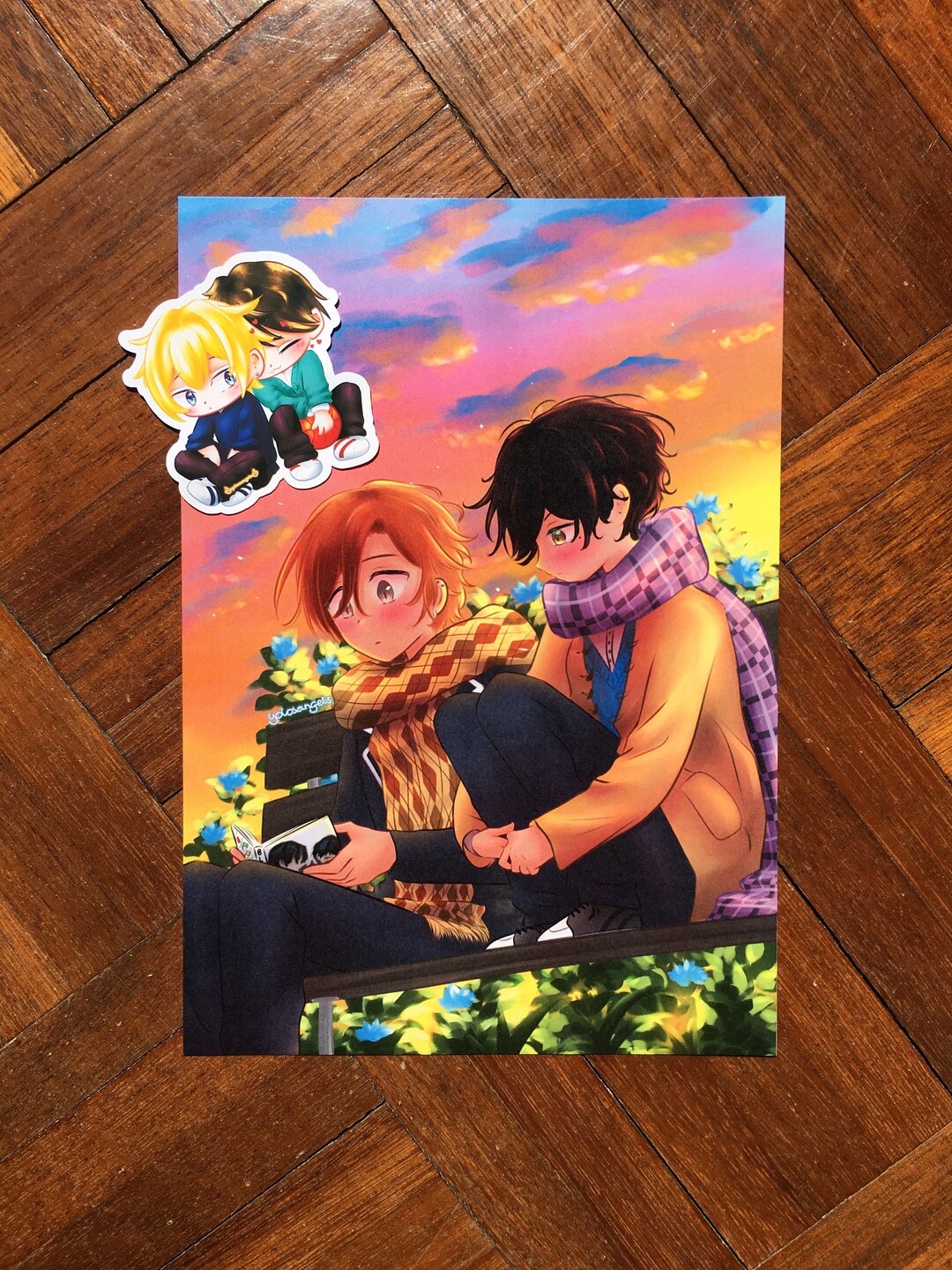 Sasaki and Miyano Reading a BL Manhwa Art Print A5 - Etsy