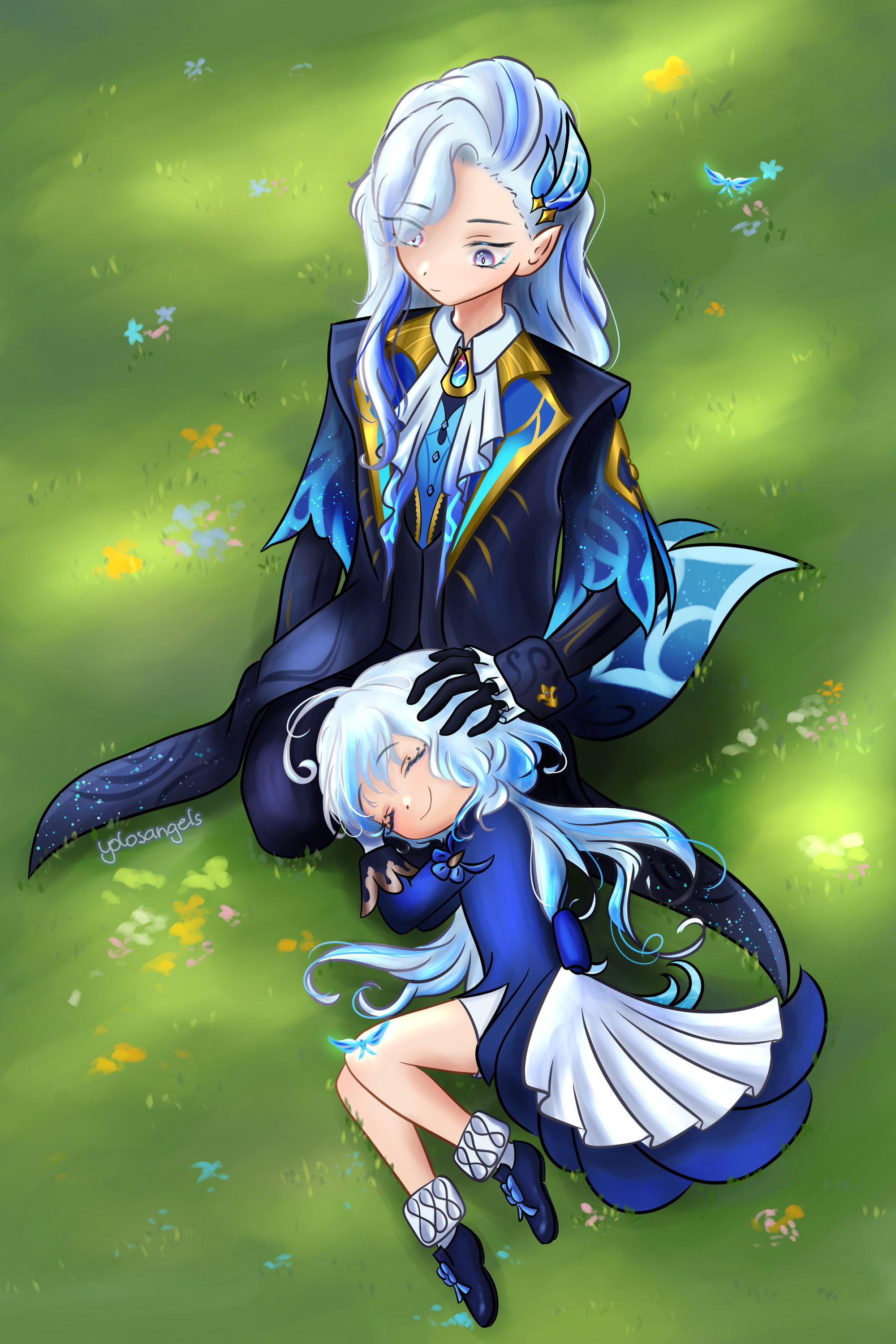 Genshin Impact Fontaine Characters A5 Art Prints Clorinde, Furina ...