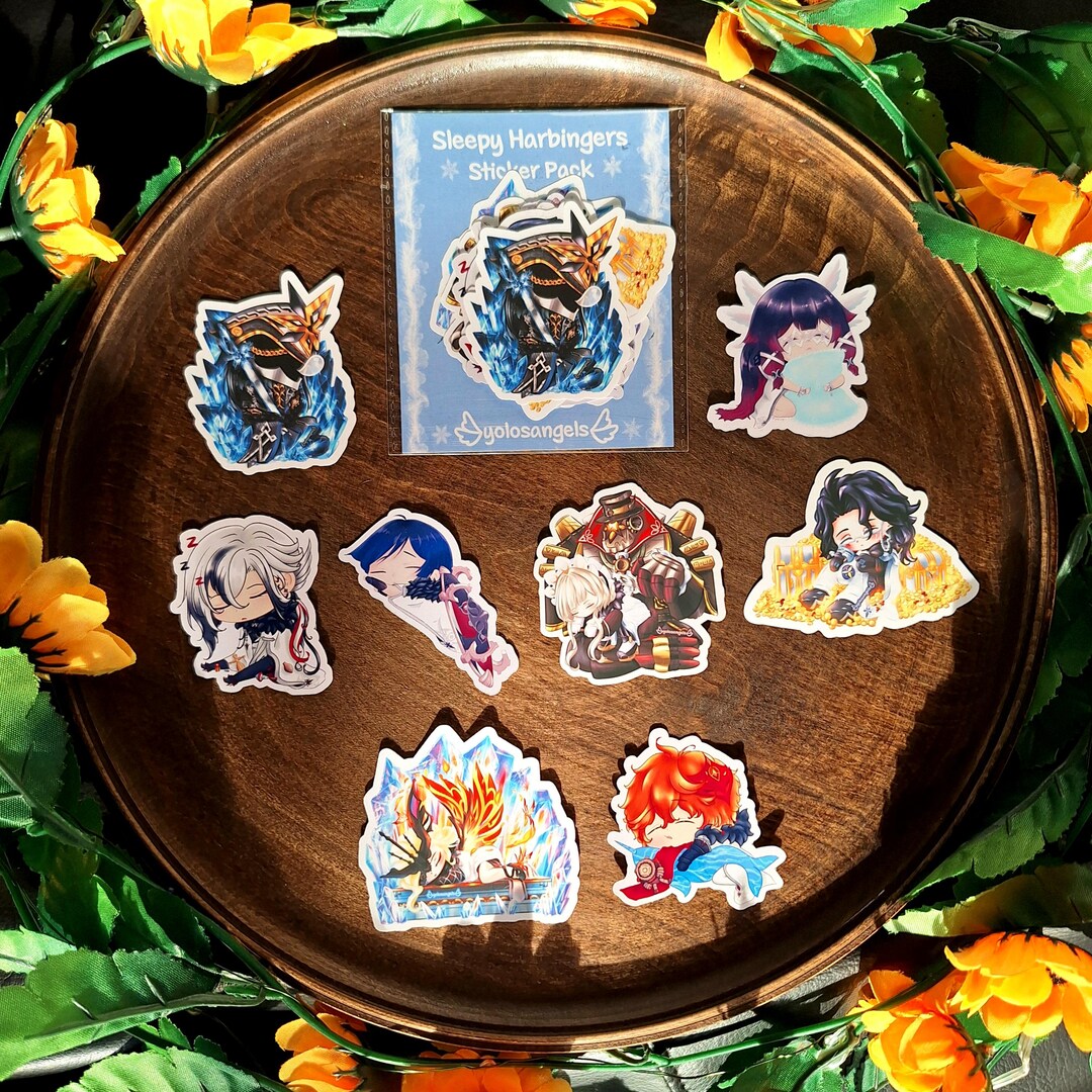 Sleepy Fatui Harbingers Genshin Impact Stickers Columbina/damselette ...