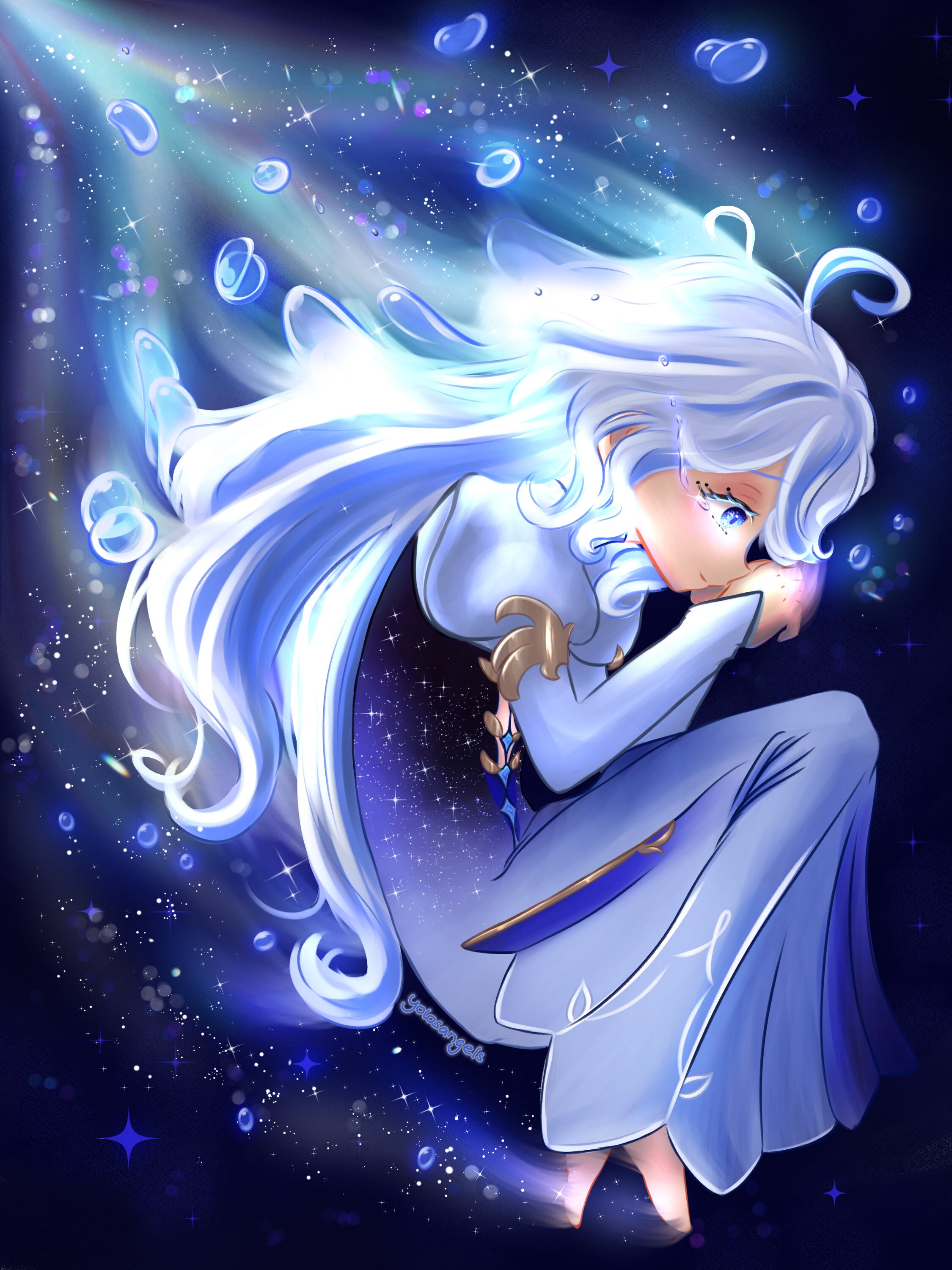 Genshin Impact Fontaine Characters A5 Art Prints Clorinde, Furina ...