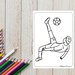Soccer Printable Bundle Colouring Pages, 10 Sheet Football Colouring ...