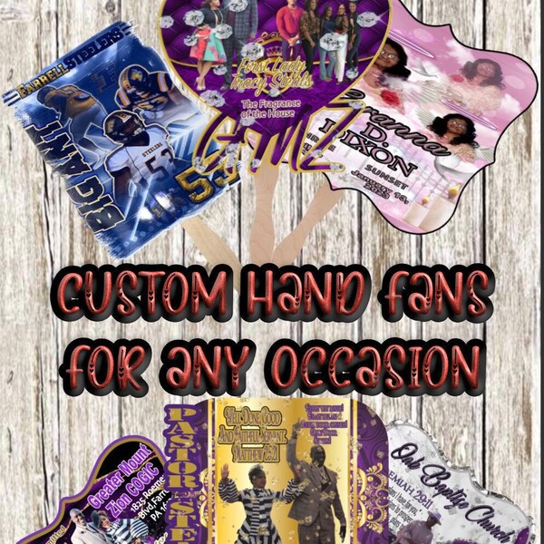 Custom Hand Fan - Etsy