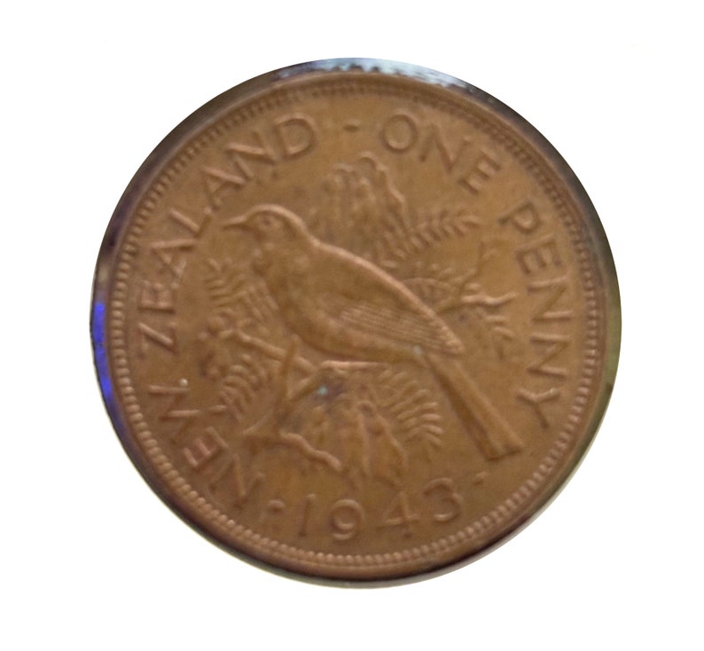 1943 New Zealand One Penny - Etsy