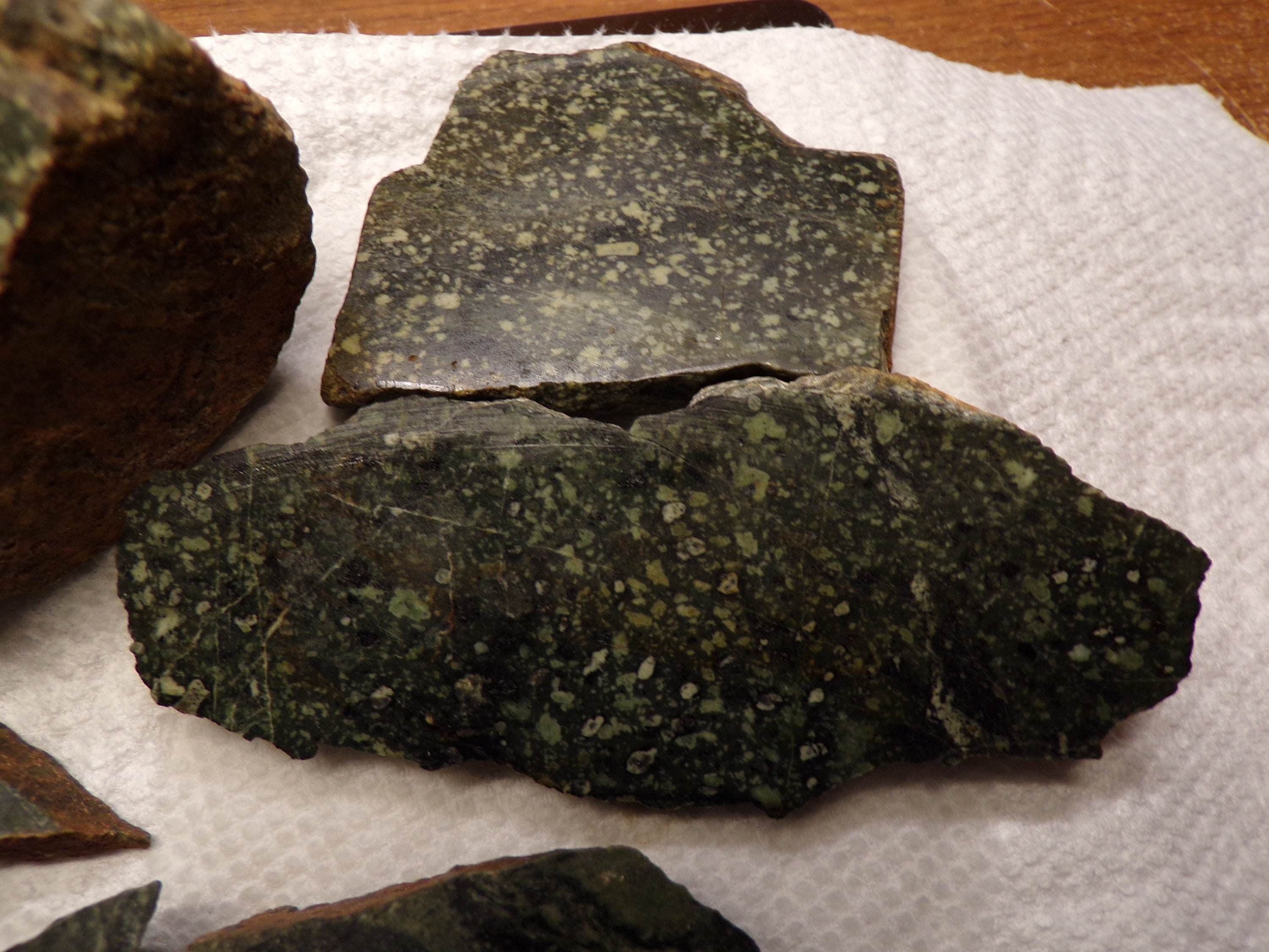 Rare- Arizona- Green Snowflake -nephrite Jade-speckled and Swirled -1. ...