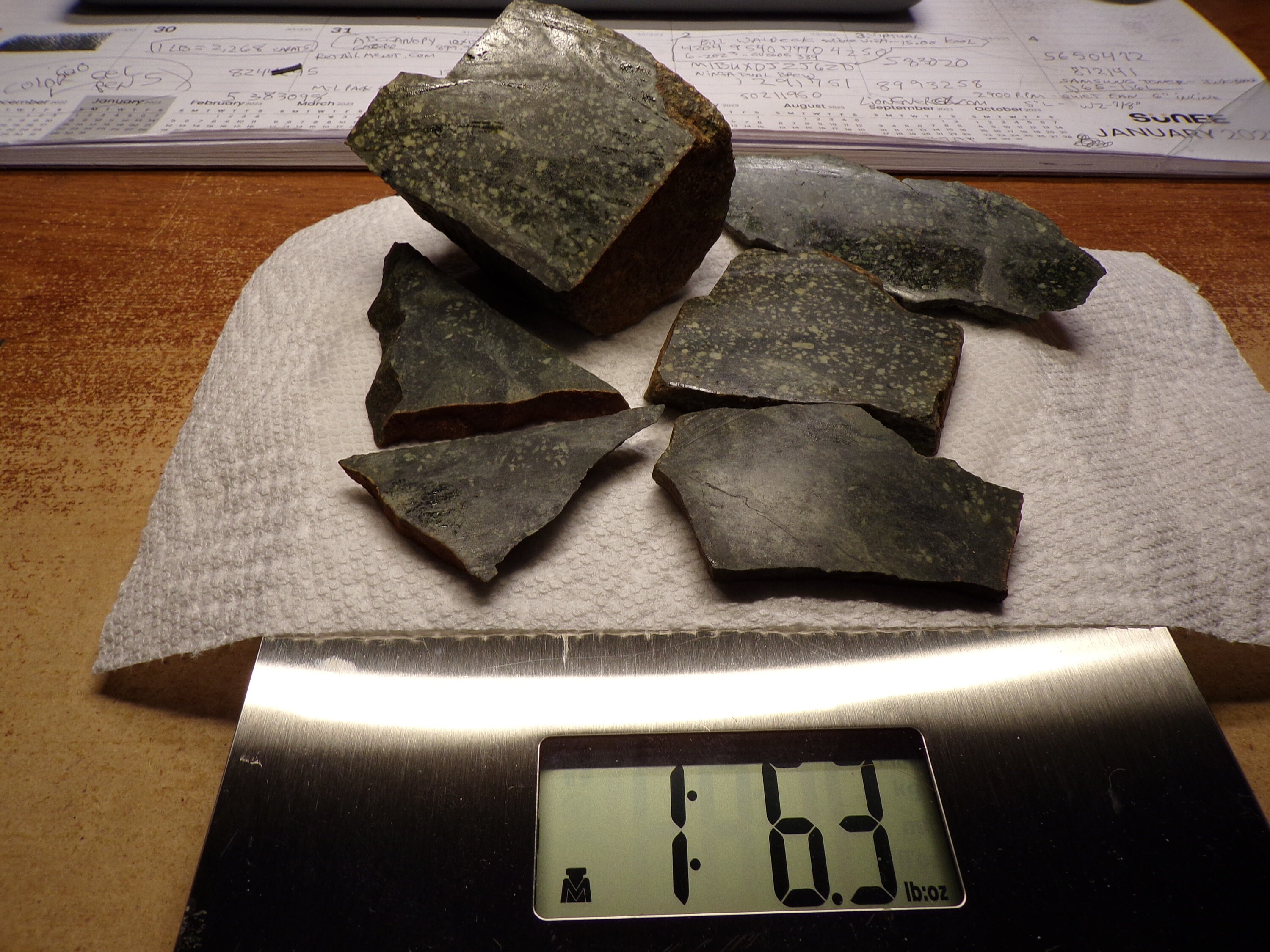 Rare- Arizona- Green Snowflake -nephrite Jade-speckled and Swirled -1. ...