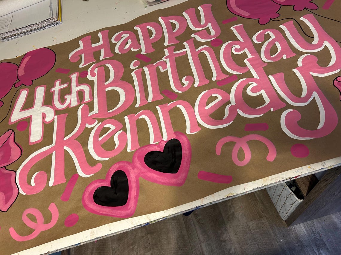 Hand Painted Banners - Etsy