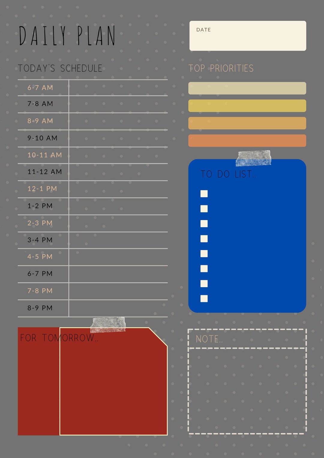 Daily Planner 2 - Etsy