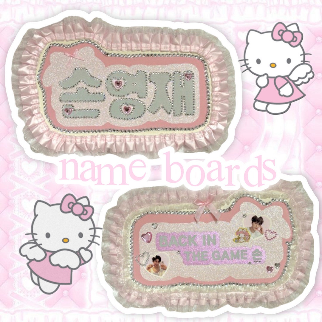 CUSTOM K-POP Name Board - Etsy