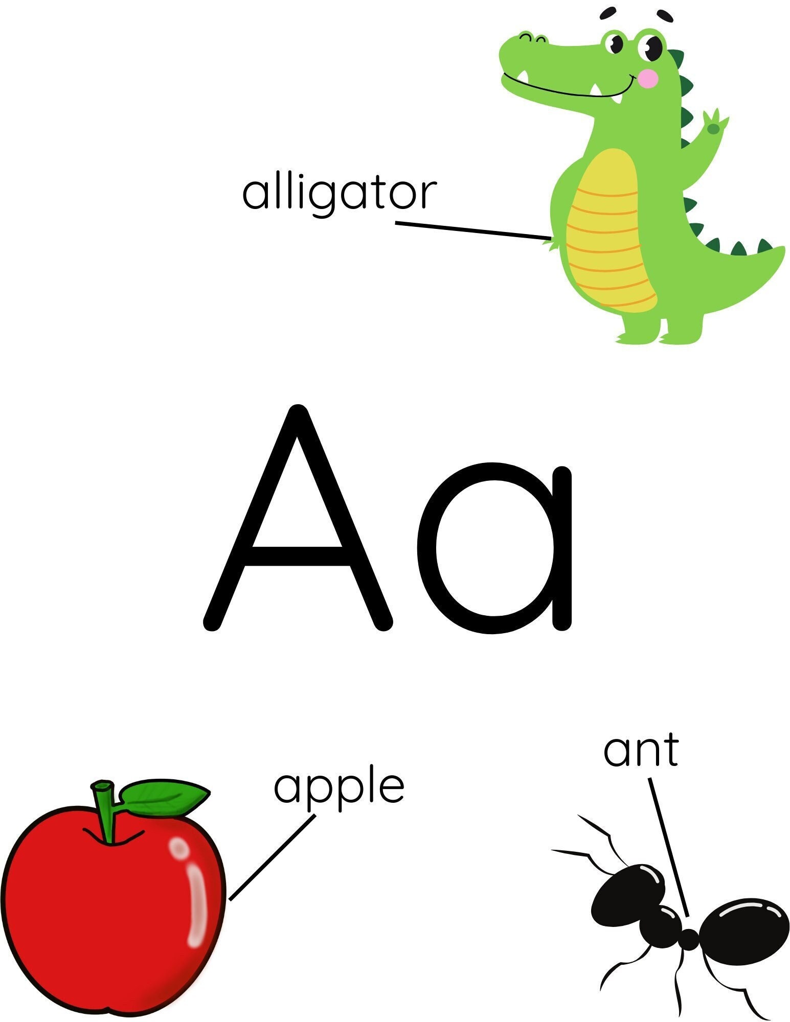 Alphabet Posters ABC Poster Kindergarten Letters - Etsy