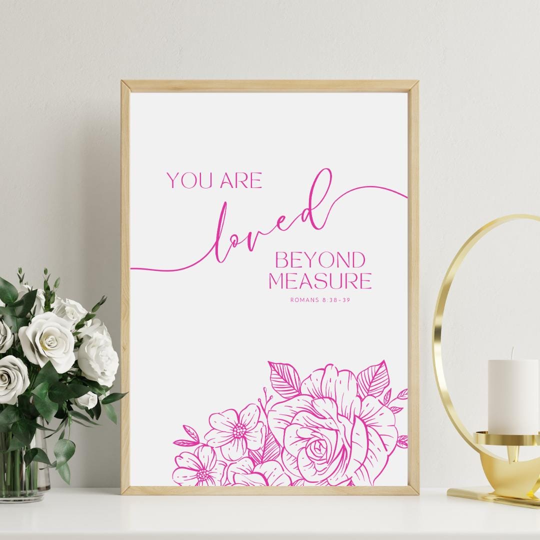 You Are Loved | Bible Verse | Digital Download Printable Wall Art ...