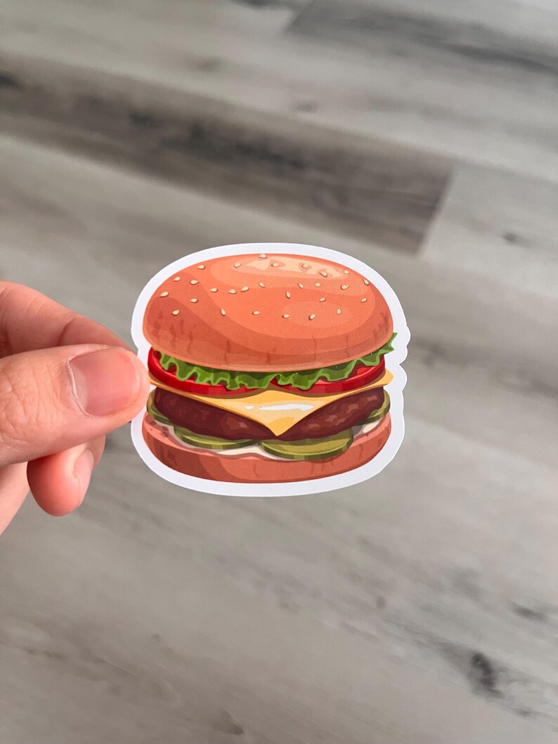 White Claw Cheeseburger Sticker – Funny Drink & Food Combo, Cute Vinyl ...