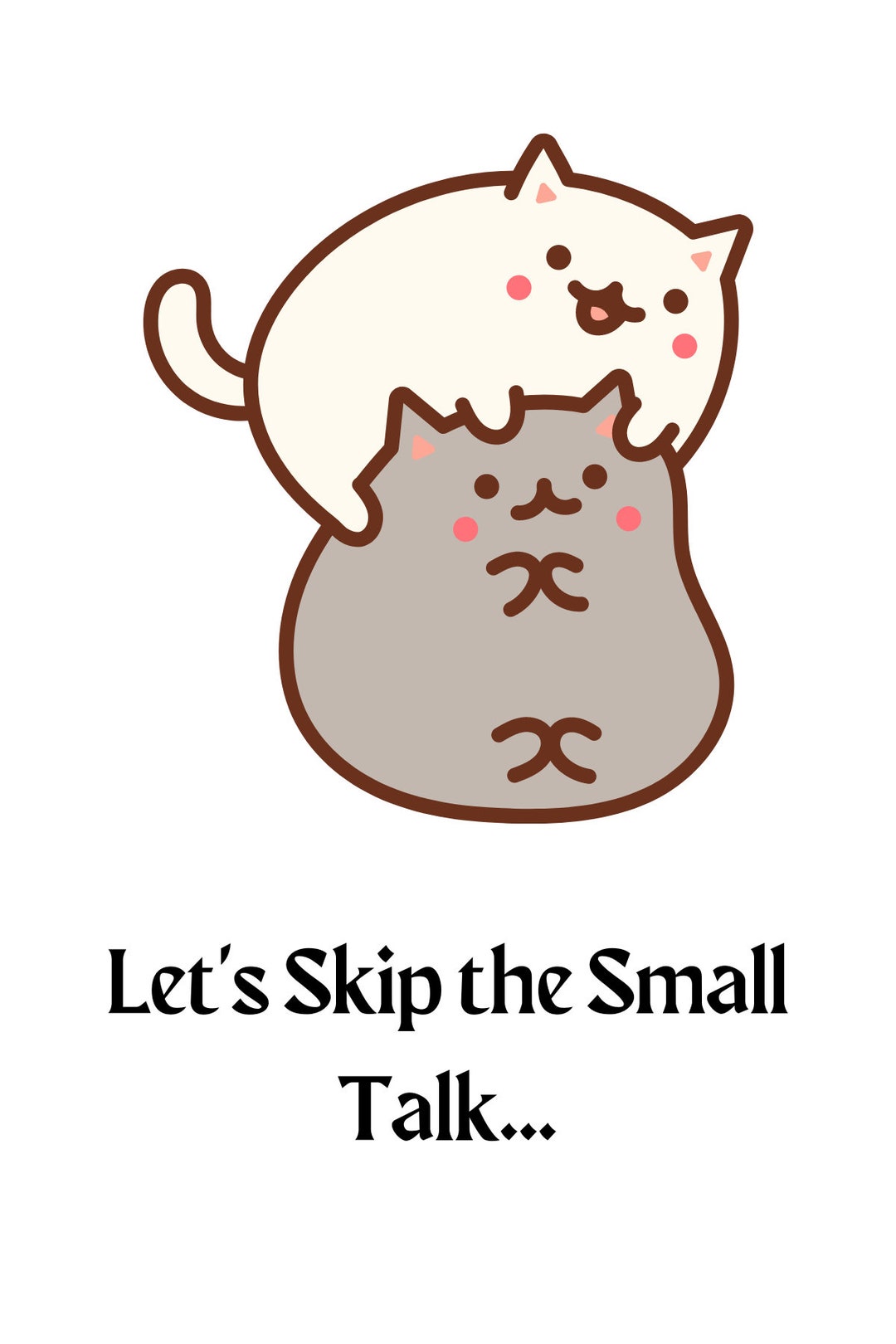 Happy Birthday Digital Printable Greeting Card for the Introvert. Cute ...