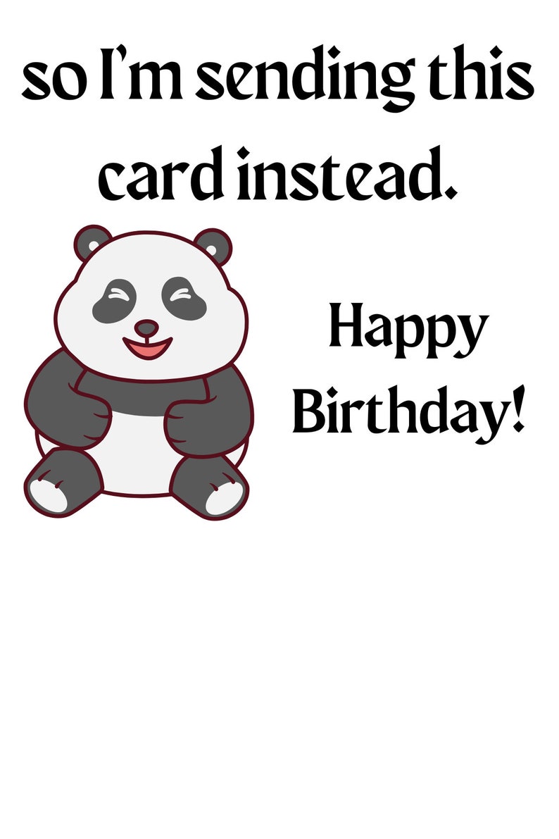Happy Birthday Digital Printable Greeting Card From an Introvert With a ...