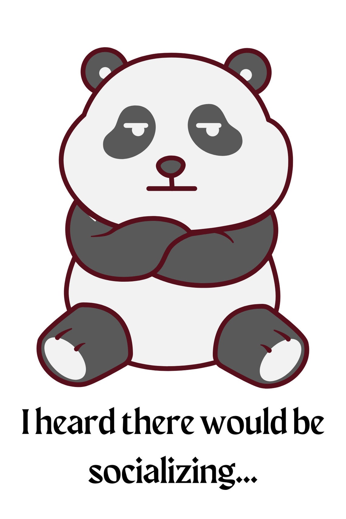 Happy Birthday Digital Printable Greeting Card From an Introvert With a ...