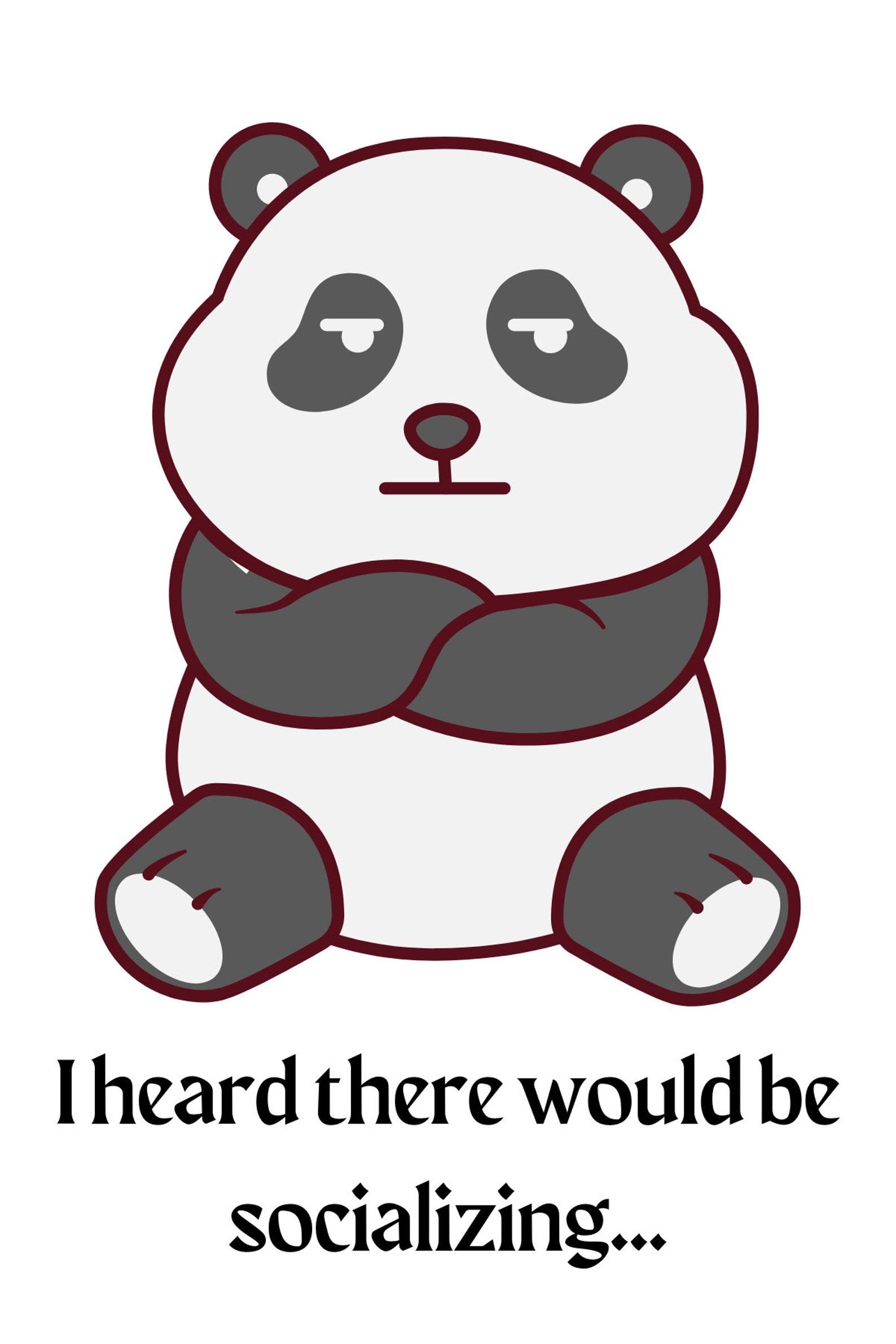 Happy Birthday Digital Printable Greeting Card From an Introvert With a ...