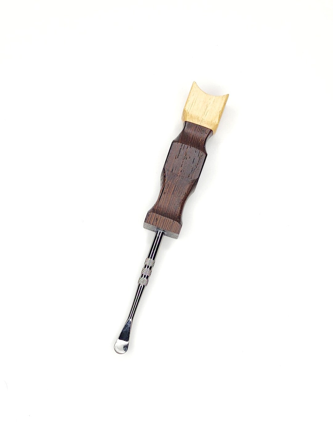 Custom Handmade Exotic Wenge and Tamarind Wood Stainless Steel Wax Clay ...