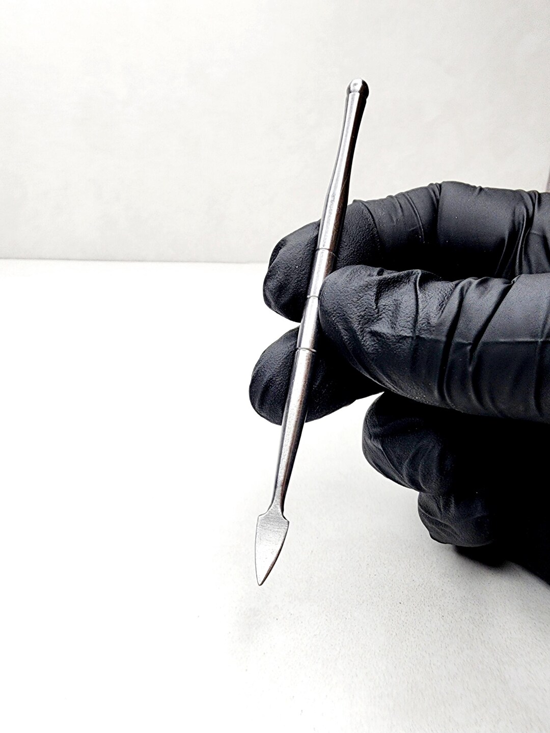 Stainless Steel Spear Pointed Shovel End Wax Clay Carving Spatula Wand ...