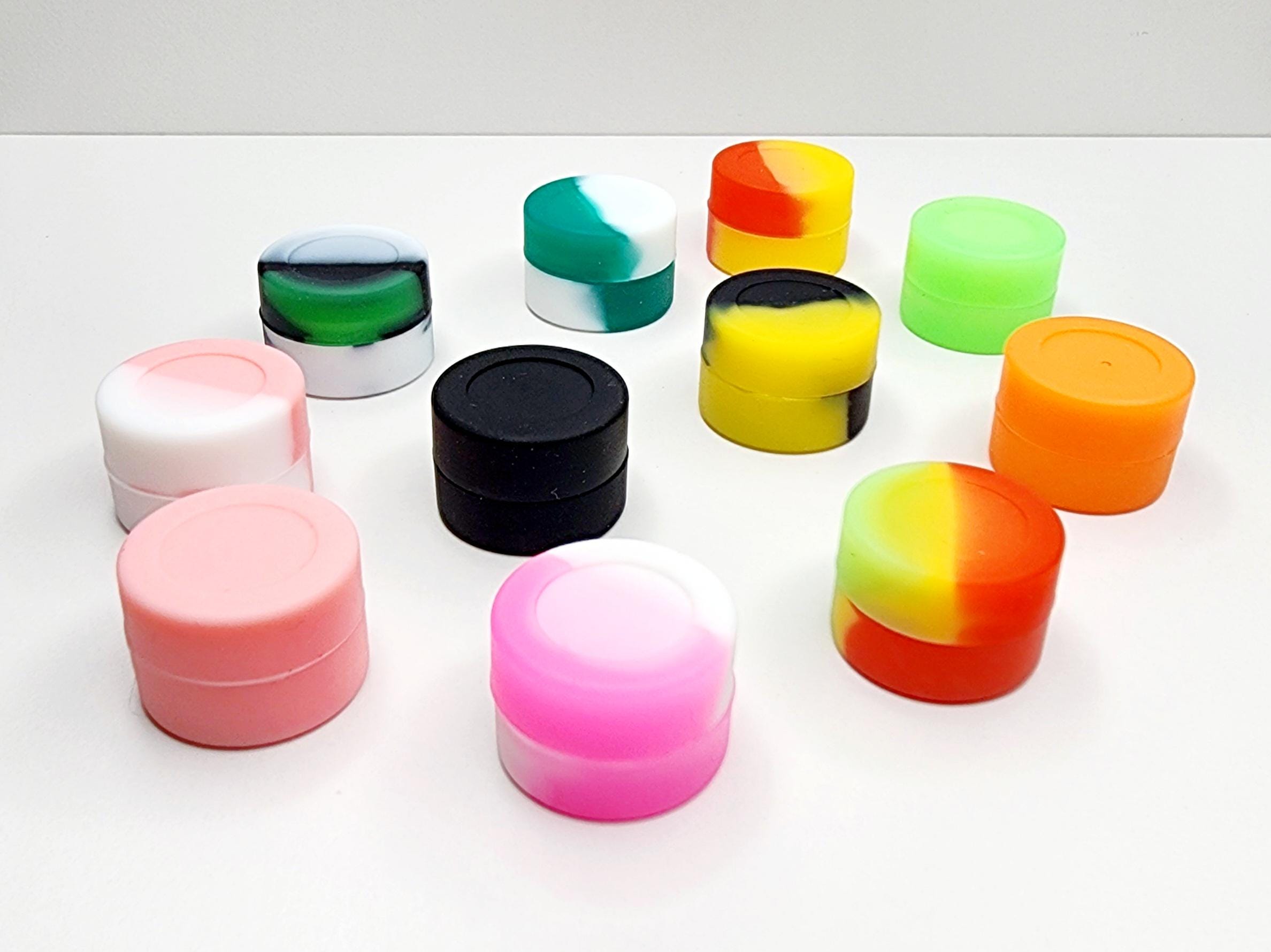 3ml Round Silicone Nonstick Containers Multi Use Storage Jars (random ...